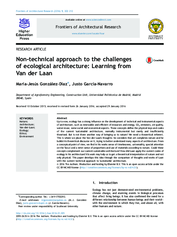 (PDF) Non-technical approach to the challenges of ecological ...