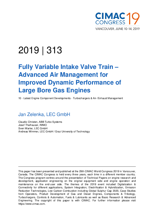 (PDF) Fully Variable Intake Valve Train – Advanced Air Management for ...