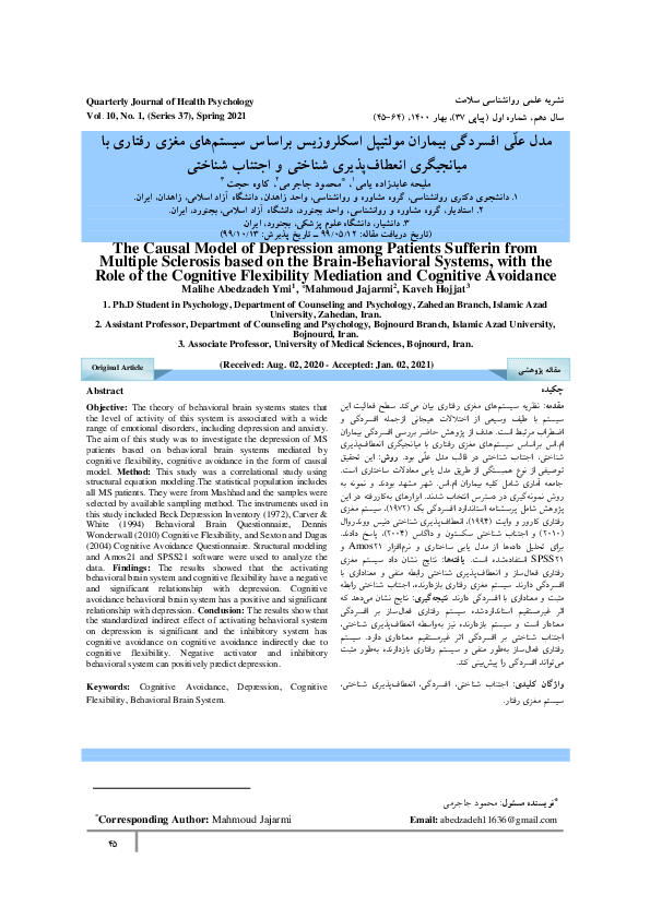 (PDF) The Causal Model of Depression among Patients Suffering from ...