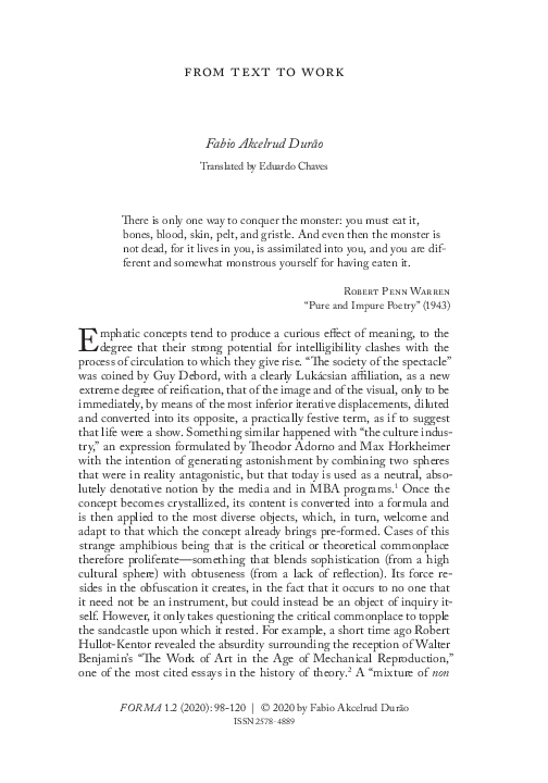 (PDF) From text to work