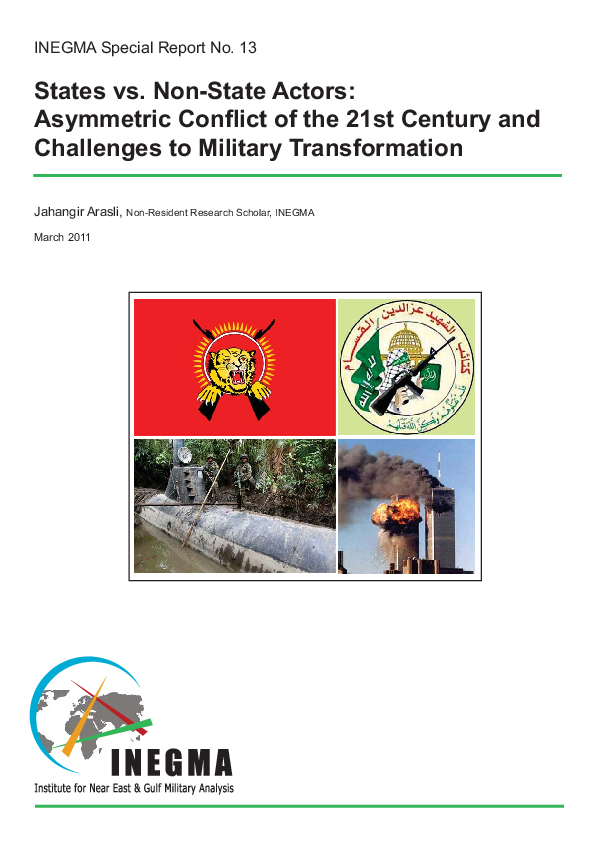 (PDF) States vs. Non-State Actors: Asymmetric Conflict of the 21st ...