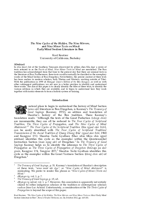 (PDF) The Nine Cycles of the Hidden, The Nine Mirrors, and Nine Minor ...