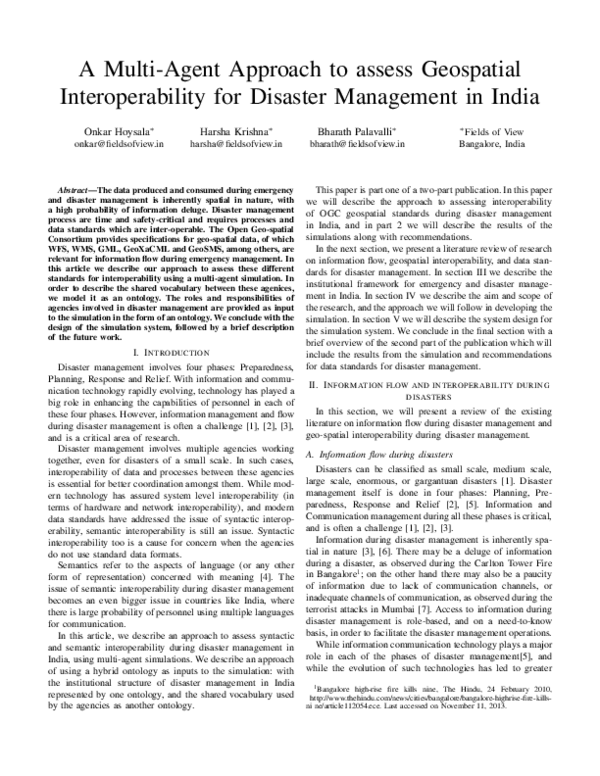 (PDF) Assessing Geo-Spatial Interoperability in India
