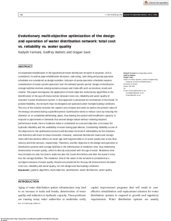 Pdf Evolutionary Multiobjective Optimization Of The Multi Location Transshipment Problem
