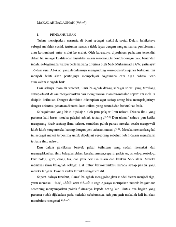 (PDF) Balaghah Al Musawah