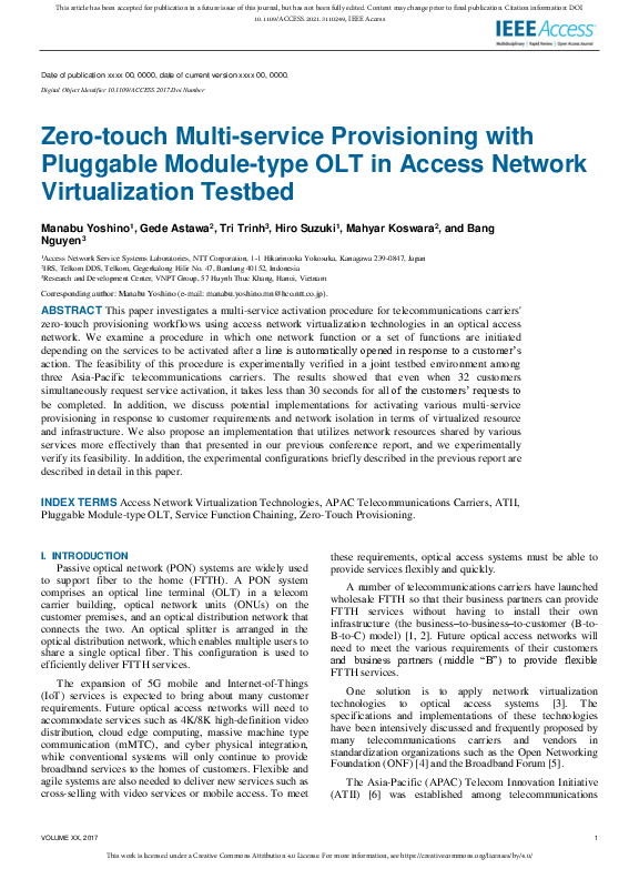 (PDF) Zero-touch Multi-service Provisioning with Pluggable Module-type ...