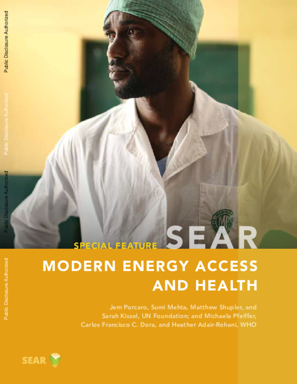 (PDF) Modern Energy Access and Health