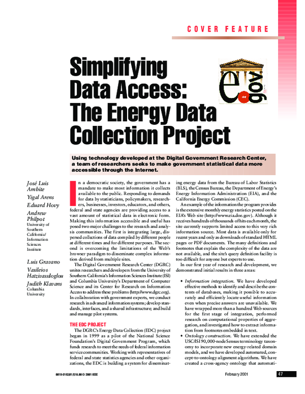 (PDF) The Edc Project