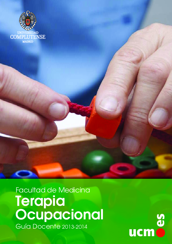 (PDF) Terapia Ocupacional