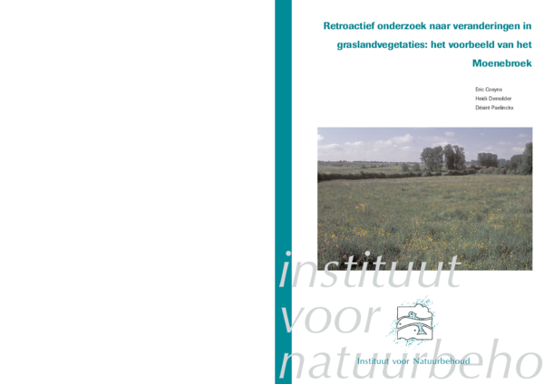 (PDF) Retroactief onderzoek naar veranderingen in graslandvegetaties ...