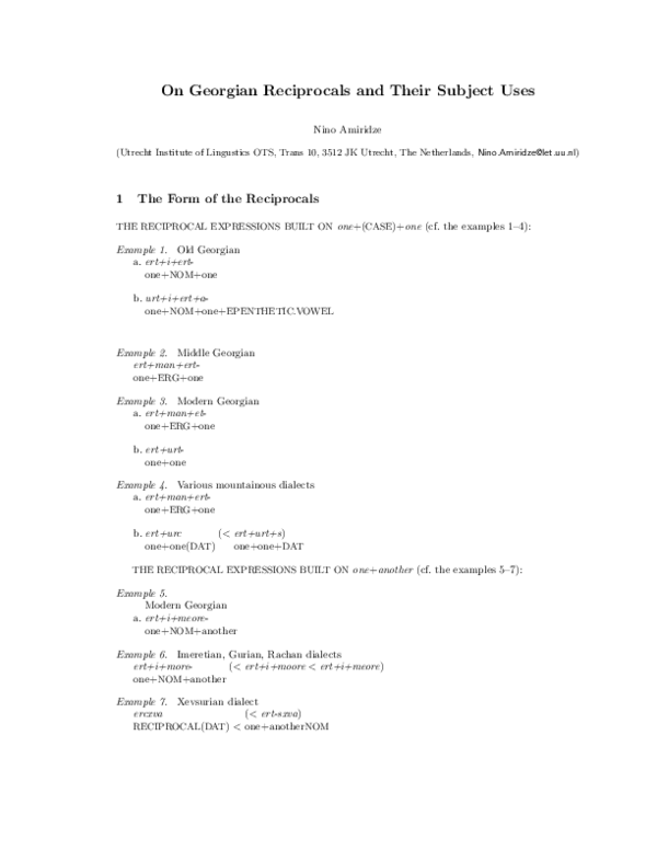 (PDF) Modern Georgian