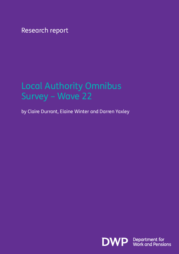 (PDF) Local Authority Omnibus Survey-Wave 22 Local Authority Omnibus ...