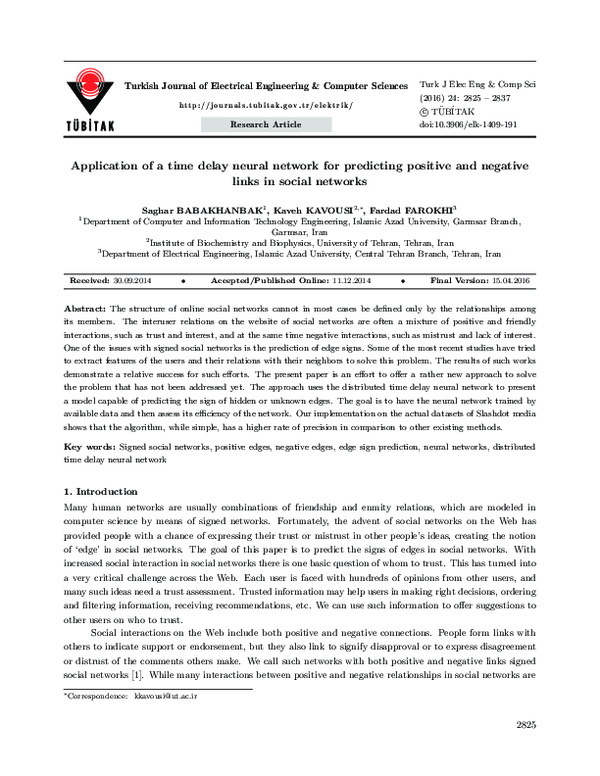 Pdf Application Of A Time Delay Neural Network For Predicting