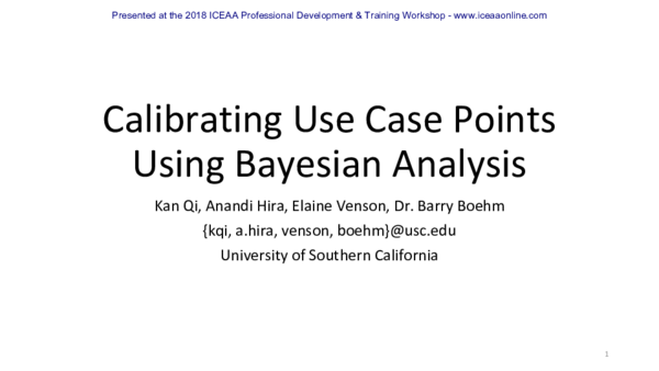 (PDF) Calibrating use case points using bayesian analysis