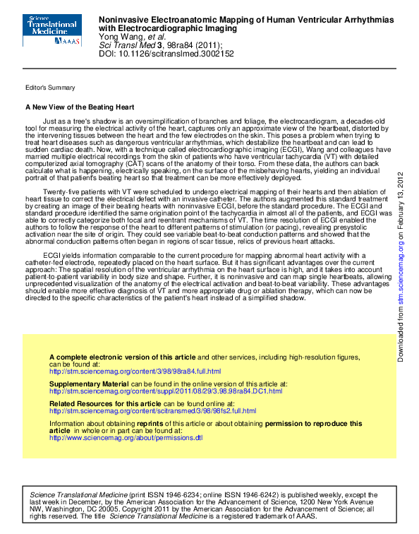 (PDF) Noninvasive electroanatomic mapping of human ventricular ...