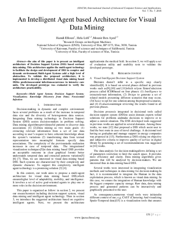 (PDF) An Intelligent Agent based Architecture for Visual Data Mining