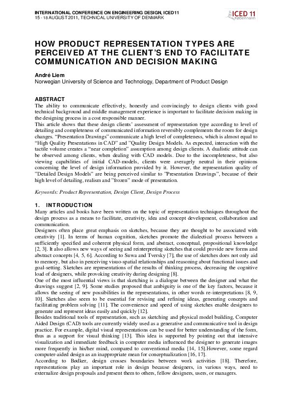 (PDF) How Product Representation Types Are Perceived at the Client’s ...