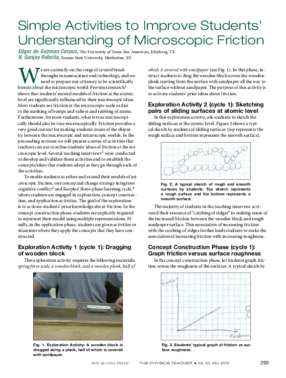 (PDF) Simple Activities to Improve Students' Understanding of ...