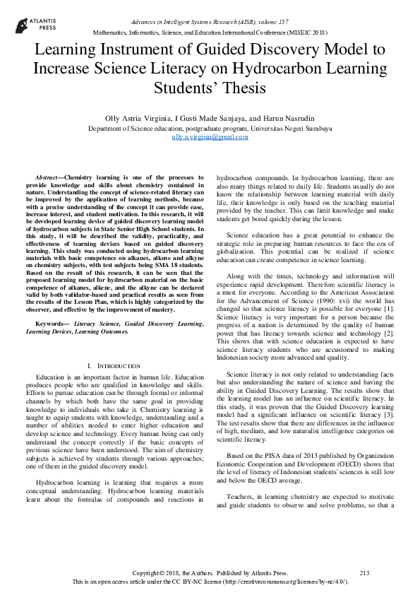 (PDF) Learning Instrument of Guided Discovery Model to Increase Science ...