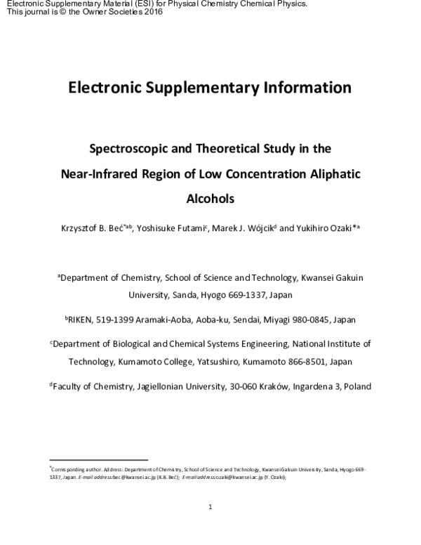 (PDF) A spectroscopic and theoretical study in the near-infrared region ...