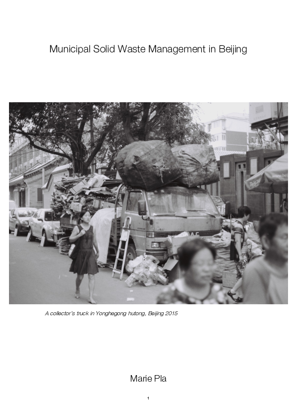 (PDF) Municipal Solid Waste Management in Beijing