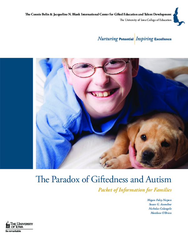 (PDF) The Paradox of Giftedness and Autism: Packet of Information for ...