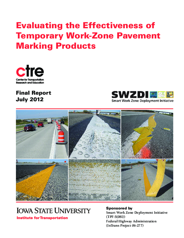 (PDF) Evaluating the Effectiveness of Temporary Work-Zone Pavement ...