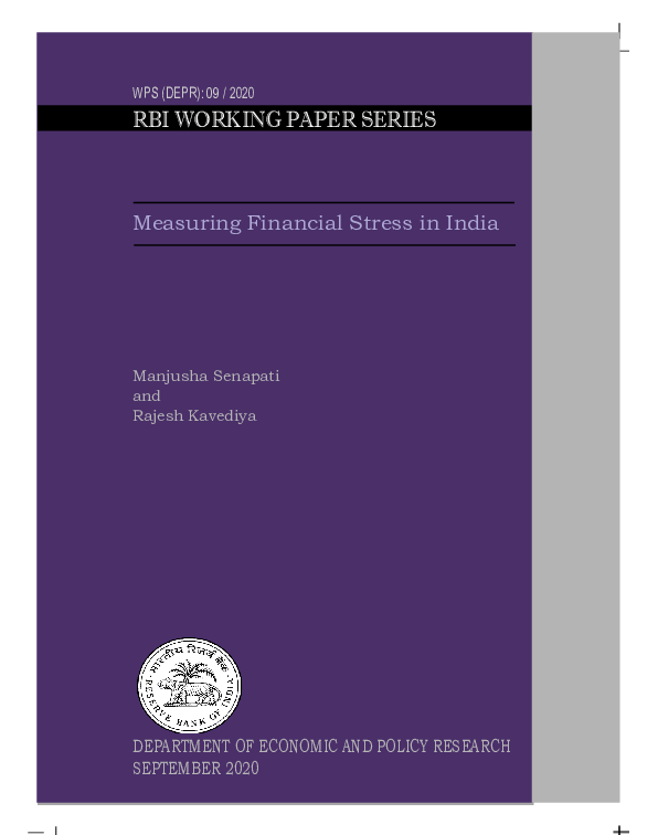 (PDF) Measuring Financial Stress in India
