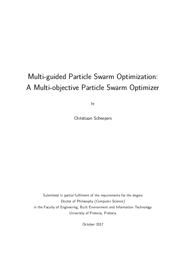 (PDF) Multi-guided particle swarm optimization : a multi-objective particle swarm optimizer