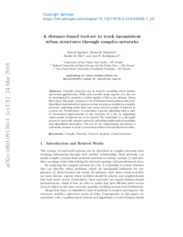 (PDF) A Distance-Based Tool-Set to Track Inconsistent Urban Structures ...