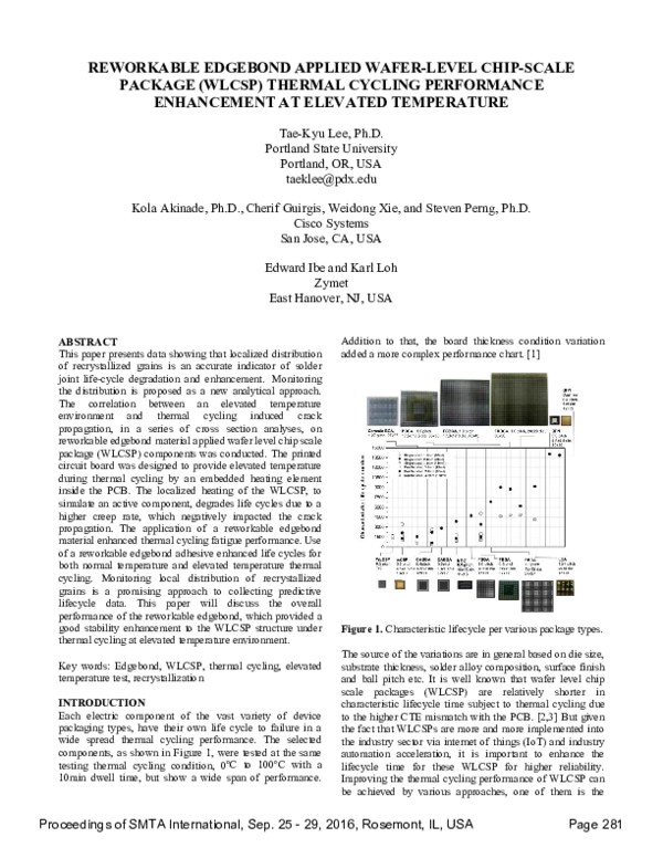 (PDF) Reworkable Edgebond Applied Wafer-Level Chip-Scale Package (WLCSP ...