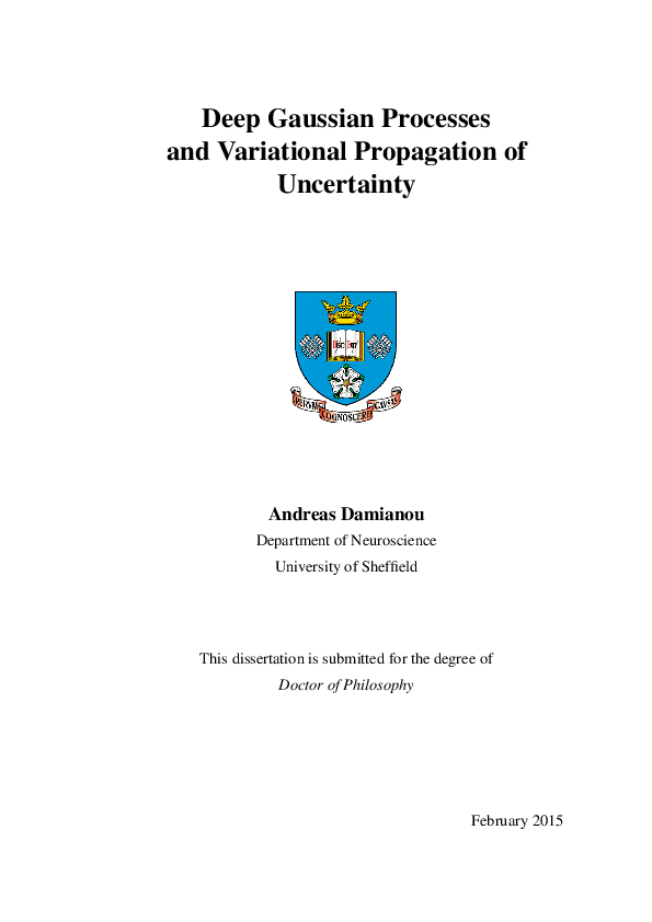 (PDF) Deep Gaussian processes and variational propagation of uncertainty