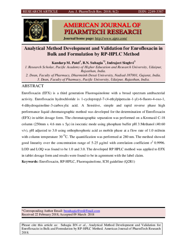 (PDF) Development and Validation of UV Spectroscopic Method for Estimation of Fosfomycin In ...