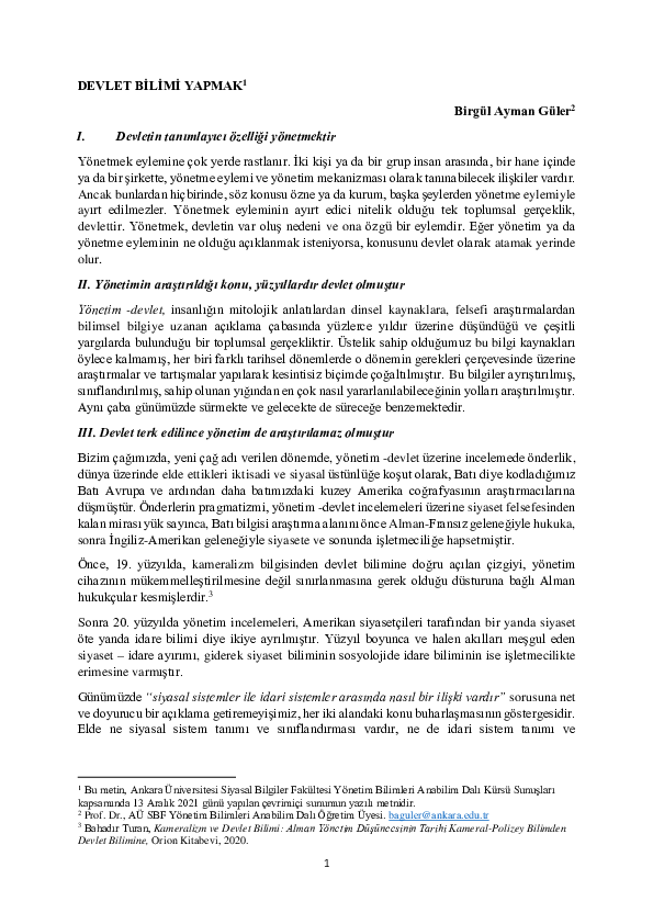 (PDF) Devlet Bilimi Yapmak