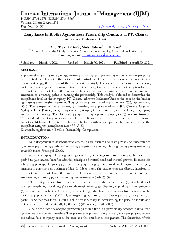 (PDF) Ilomata International Journal of Management (IJJM)