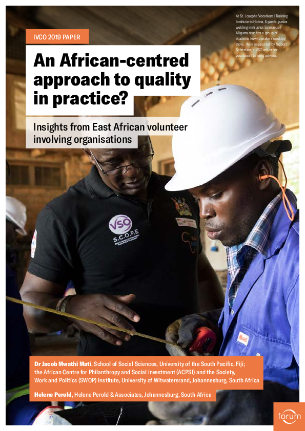 (PDF) An African-centred approach to quality in practice