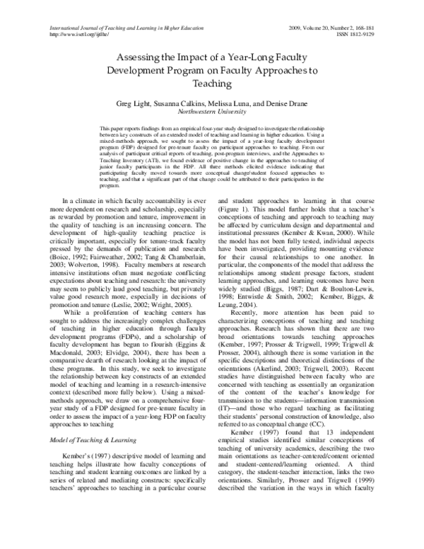 (PDF) Development Conceptions of Teaching Student Presage Factors ...