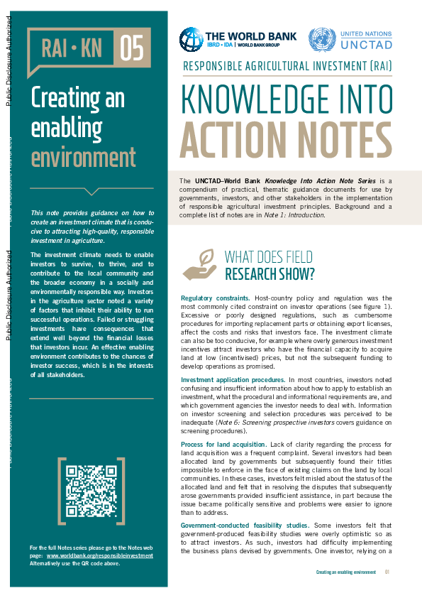 (PDF) Creating an enabling environment