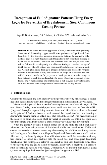 (PDF) Recognition of Fault Signature Patterns Using Fuzzy Logic for Prevention of Breakdowns in ...