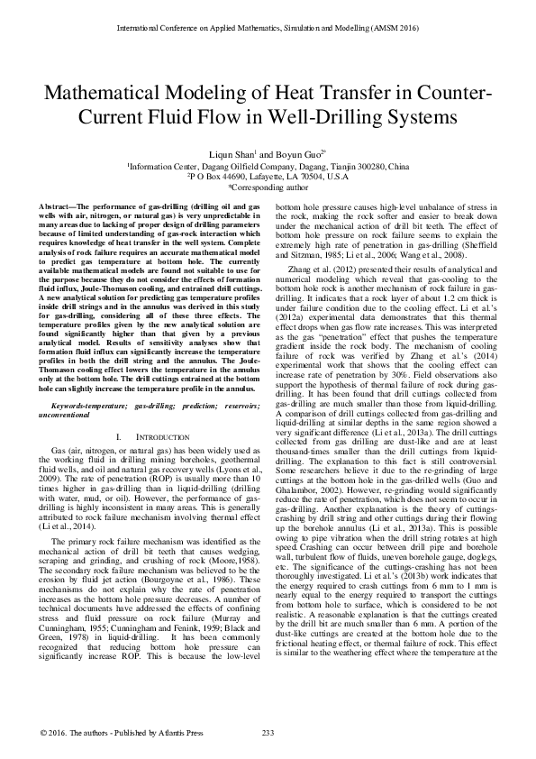 (PDF) Mathematical Modeling of Heat Transfer in Counter-Current Fluid ...