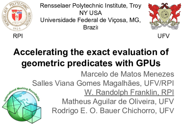 (PDF) Accelerating the exact evaluation of geometric predicates with GPUs