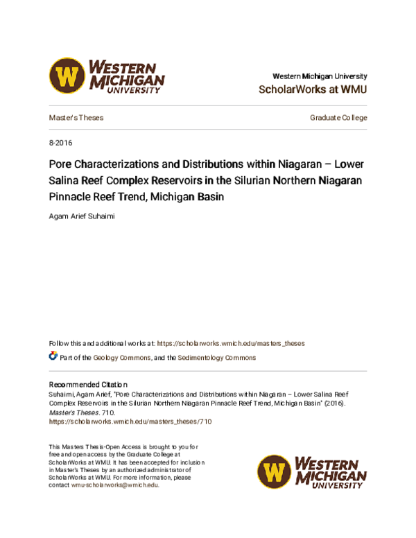(PDF) Pore Characterizations and Distributions within Niagaran – Lower ...
