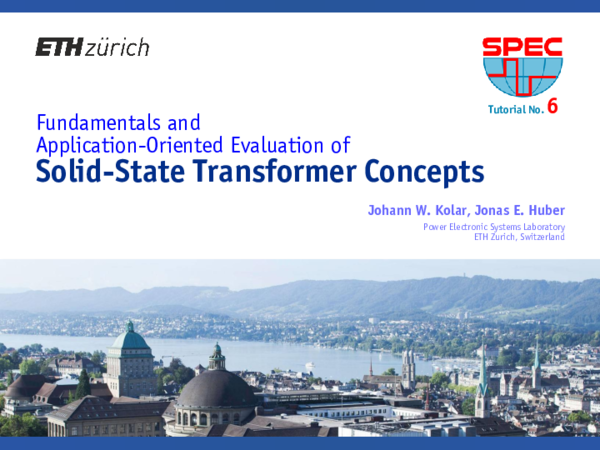 (PDF) Fundamentals and Application-Oriented Evaluation of Solid-State Transformer Concepts