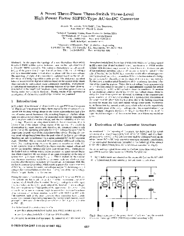 (PDF) A novel three-phase three-switch three-level high power factor ...