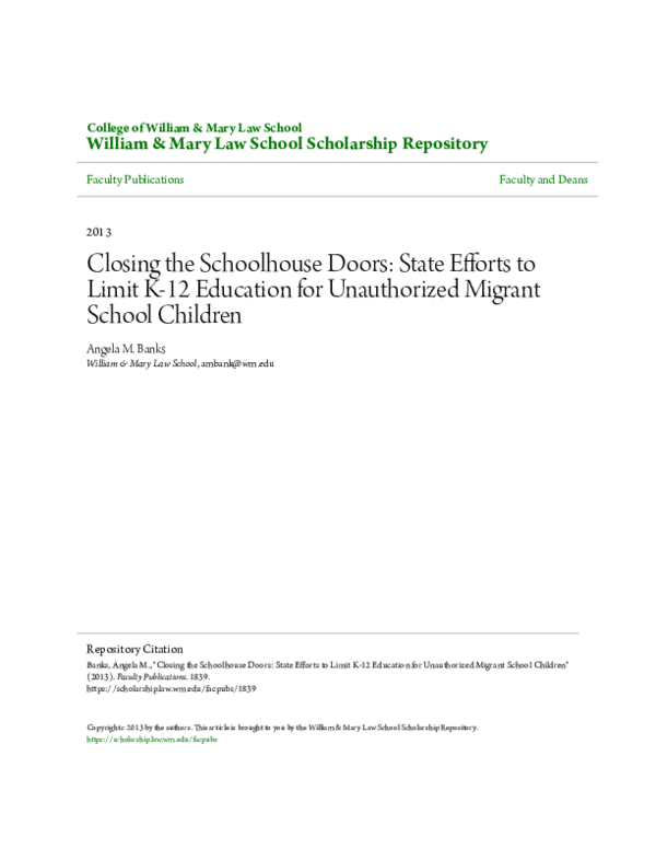 (PDF) The Resegregation of Schools