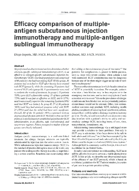 (PDF) Efficacy comparison of multiple-antigen subcutaneous injection ...