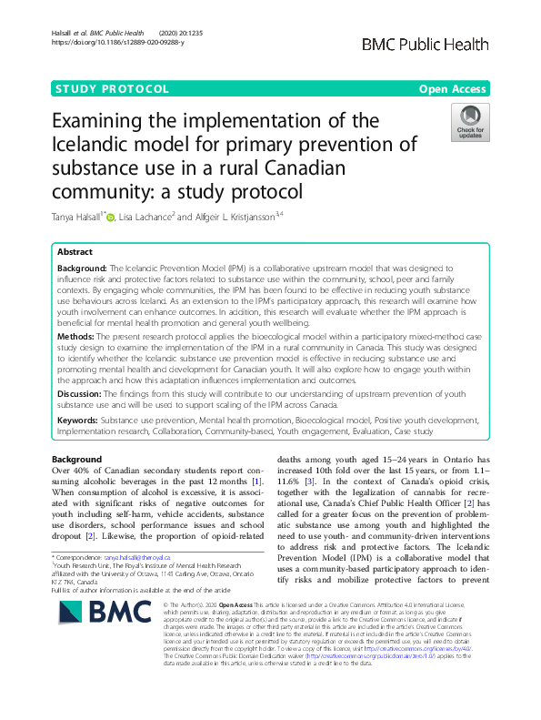 (PDF) Examining the implementation of the Icelandic model for primary ...