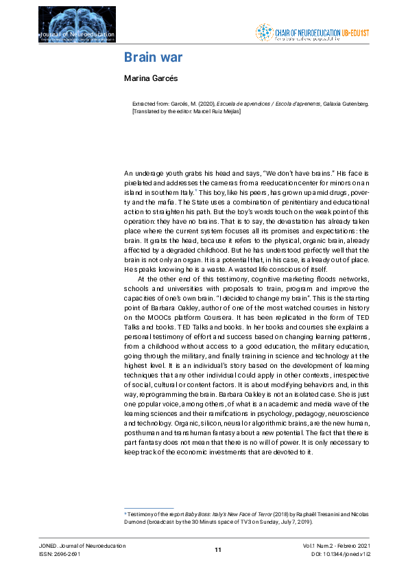 (PDF) Brain War