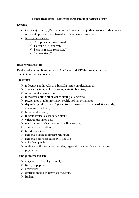 (PDF) Tema 34 Realismul | Bejan Artiom - Academia.edu