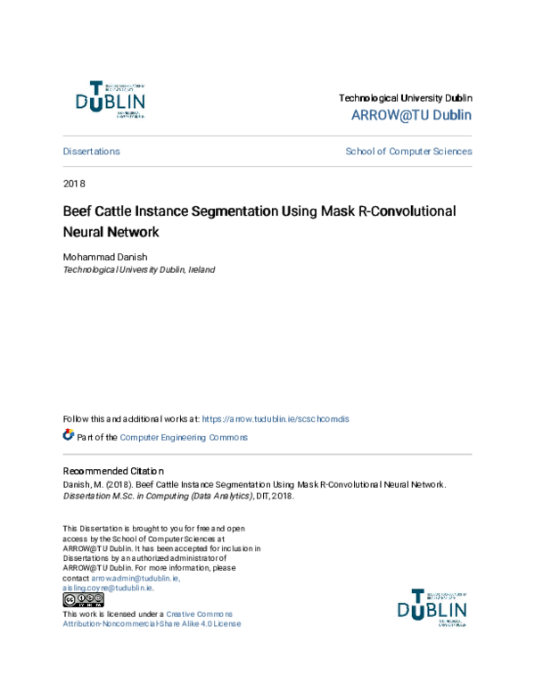Pdf Beef Cattle Instance Segmentation Using Mask R Convolutional Neural Network